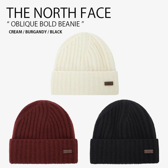 THE NORTH FACE ノースフェイス ニット帽 OBLIQUE BOLD BEANIE ボールド ビーニー 帽子 ニットキャップ メンズ レディース NE3BR83A/B/C