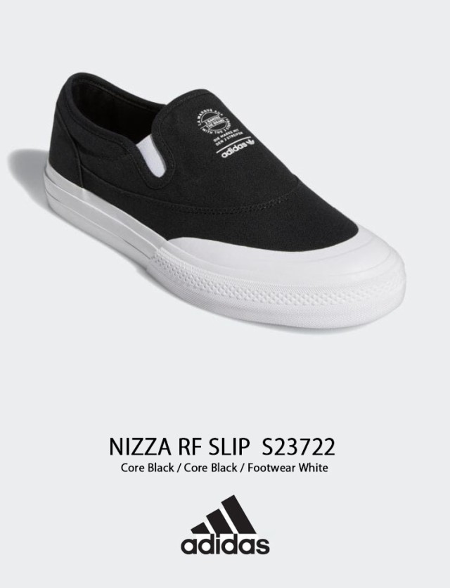 adidas NIZZA RF SLIP S23722 CORE BLACK FOOTWEAR WHITE