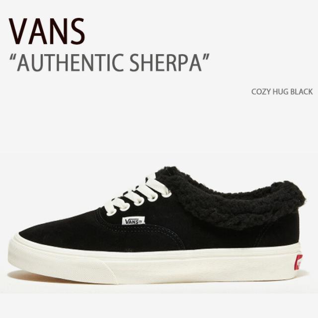 VANS スニーカー AUTHENTIC SHERPA COZY HUG BLACK VN0A5JMRBLK