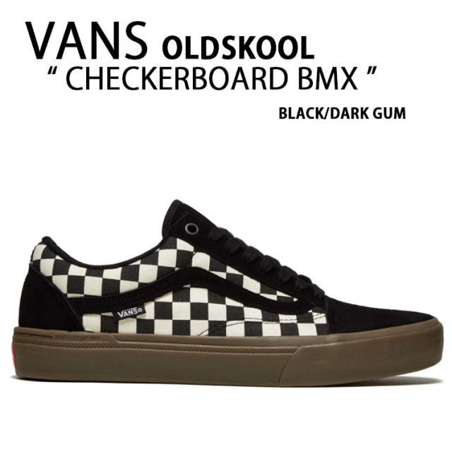 VANS スニーカー OLD SKOOL BMX CHECKERBOARD BLACK DARK GUM VN0005UZ39L1