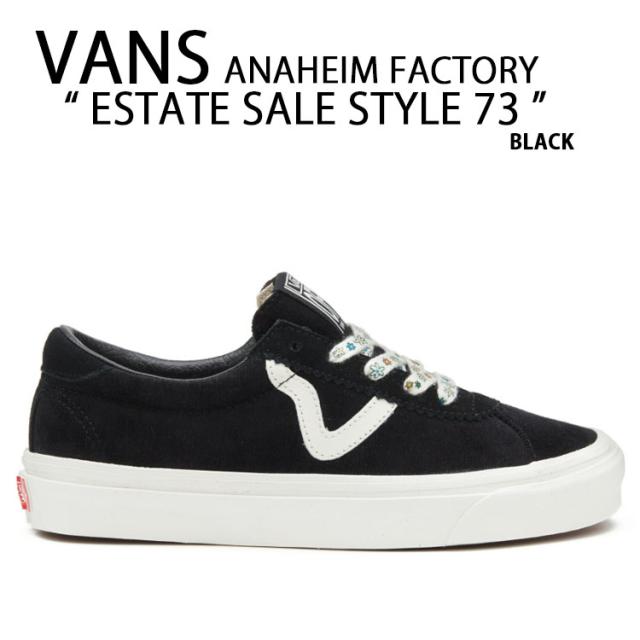 VANS スニーカー ANAHEIM FACTORY ESTATE SALE STYLE 73 DX VN0A5KXFBLK1