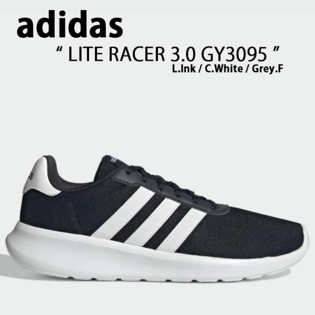 adidas アディダス スニーカー LITE RACER 3.0 GY3095 ライトレーサー INK WHITE GRAY
