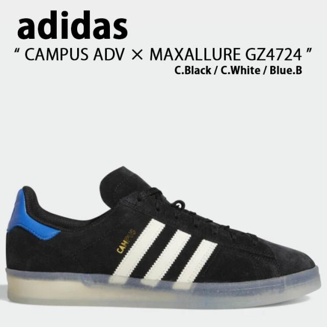 adidas Originals アディダス オリジナルス スニーカー CAMPUS ADV × MAXALLURE GZ4724 キャンパスADV × マックスアルーア Black White Blue ブラック ホワイト ブルー メンズ レディース 男性用 女性用 男女兼用