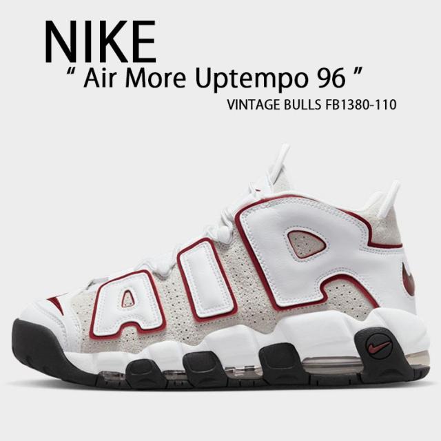 NIKE ナイキ スニーカー AIR MORE UPTEMPO 96 FB1380-100 VINTAGE BULLS WHITE RED GRAY