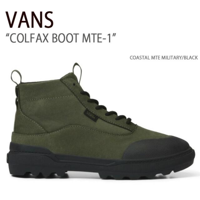 VANS スニーカー COLFAX BOOT MTE-1 COASTAL MTE MILITARY BLACK VN0005UV3RX
