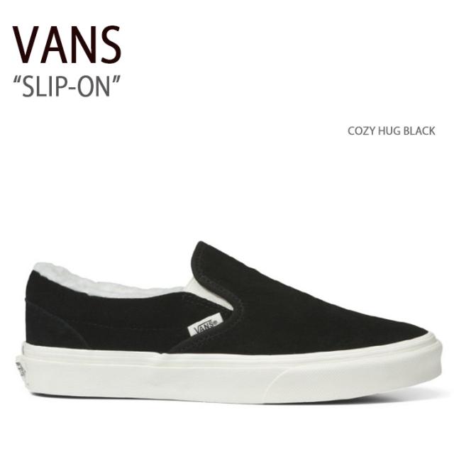 VANS バンズ スニーカー SLIP-ON COZY HUG BLACK VN0A5AO8BM8