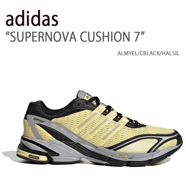 adidas アディダス スニーカー SUPERNOVA CUSHION 7 ALMYEL CBLACK HALSIL GW6785 スーパーノヴァ クッション7