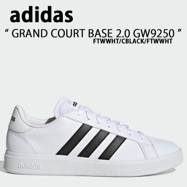 adidas アディダス スニーカー GRAND COURT BASE 2.0 GW9250 グランドコート ベース 2.0 WHITE BLACK