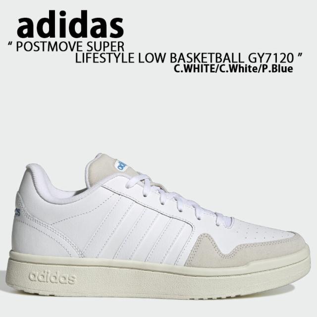 adidas アディダス スニーカー POSTMOVE SUPER LIFESTYLE LOW BASKETBALL GY7120 スーパー ライフスタイル ロー バスケットボール White Blue