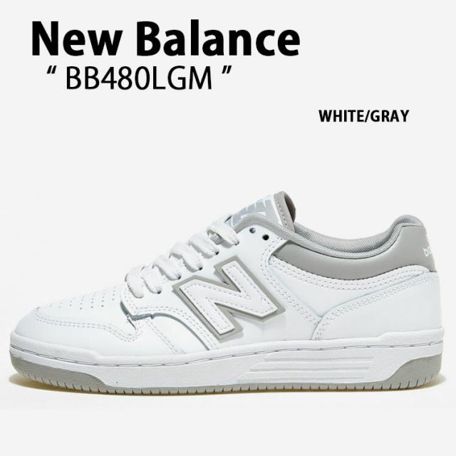 New Balance ニューバランス スニーカー NEWBALANCE BB480 BB480LGM WHITE GRAY 本革