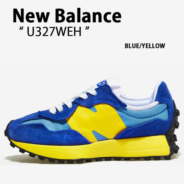 New Balance ニューバランス スニーカー 327 U327WEH BLUE YELLOW ピッグスウェード ブルー イエロー