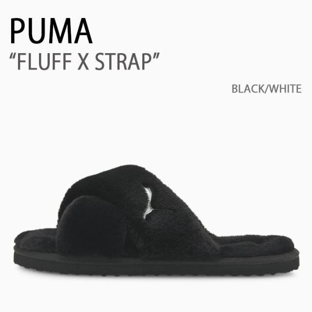 PUMA プーマ サンダル FLUFF X STRAP BLACK WHITE シューズ メンズ レディース 男性用 女性用 385352-01