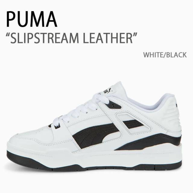 PUMA プーマ スニーカー PUMA SLIPSTREAM LEATHER WHITE BLACK シューズ メンズ レディース 男性用 女性用 387544-04