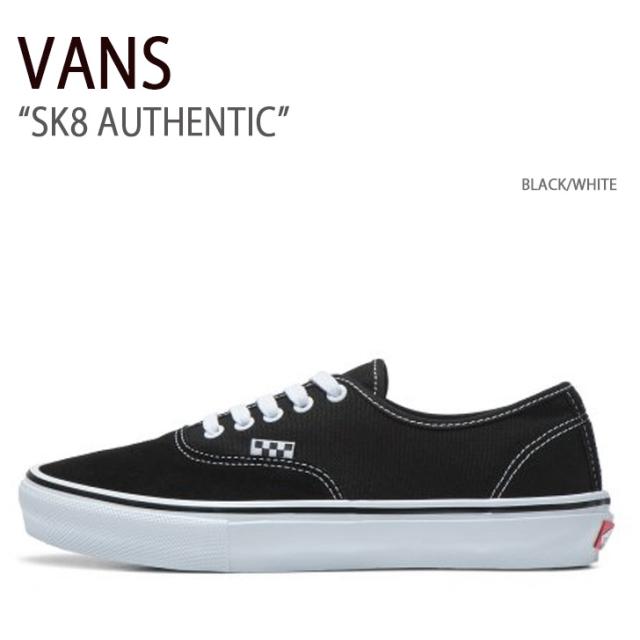 VANS バンズ スニーカー SK8 AUTHENTIC BLACK WHITE VN0A5FC8Y28 スケートオーセンティック メンズ レディース