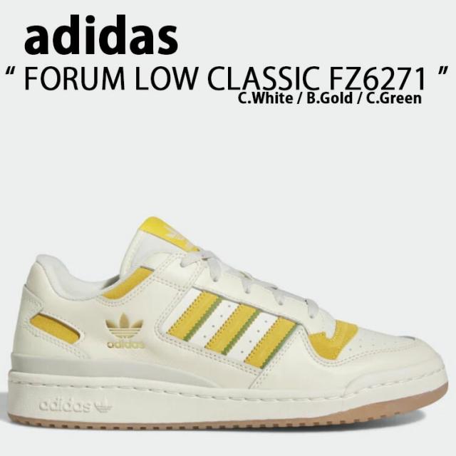 adidas Originals アディダス オリジナルス スニーカー FORUM LOW CLASSIC FZ6271 フォーラム ロー クラシック Cream White Gold Green