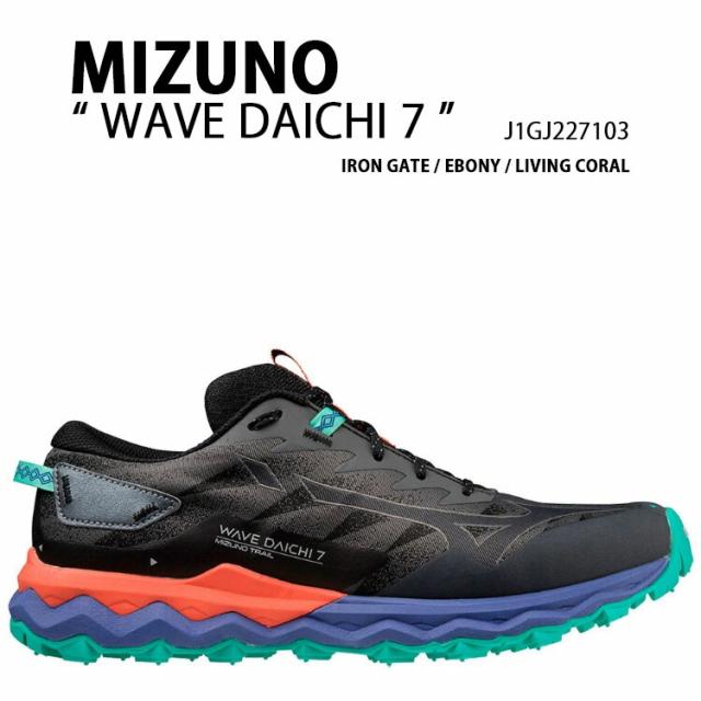 Mizuno ミズノ スニーカー Wave Daichi 7 J1GJ227103 ウェーブダイチ 7 IRON GATE EBONY LIVING CORAL
