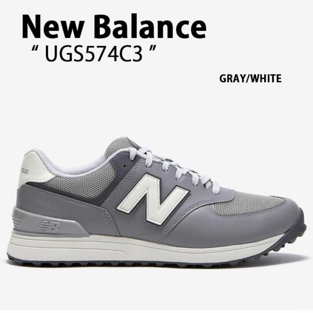 New Balance ニューバランス スニーカー UGS574 UGS574C3 ゴルフシューズ GRAY WHITE シューズ グレー