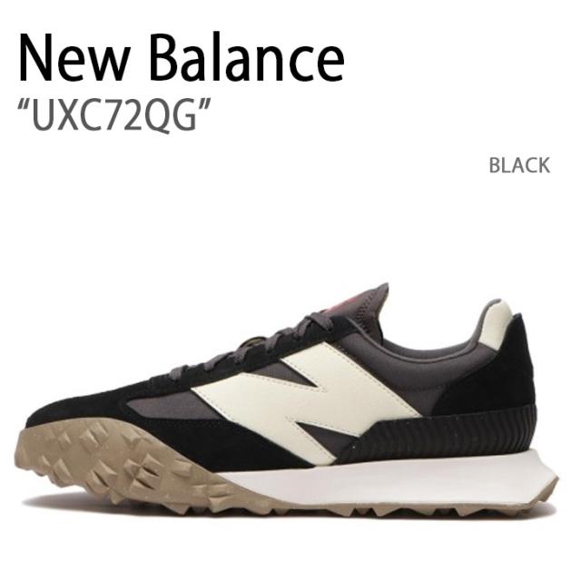 New Balance ニューバランス スニーカー UXC72QG BLACK ブラック シューズ レザー 本革 メンズ レディース