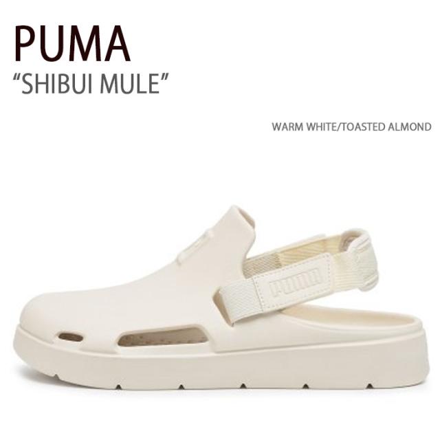 PUMA プーマ サンダル SHIBUI MULE WARM WHITE TOASTED ALMOND シブイミュール アイボリー シューズ メンズ レディース 男性用 女性用 394883-03