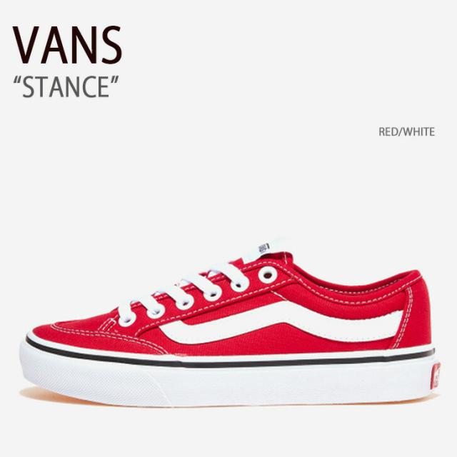 VANS バンズ スニーカー STANCE RED WHITE V362 RED/WHITE スタンス レッド ホワイト メンズ レディース 男性用 女性用