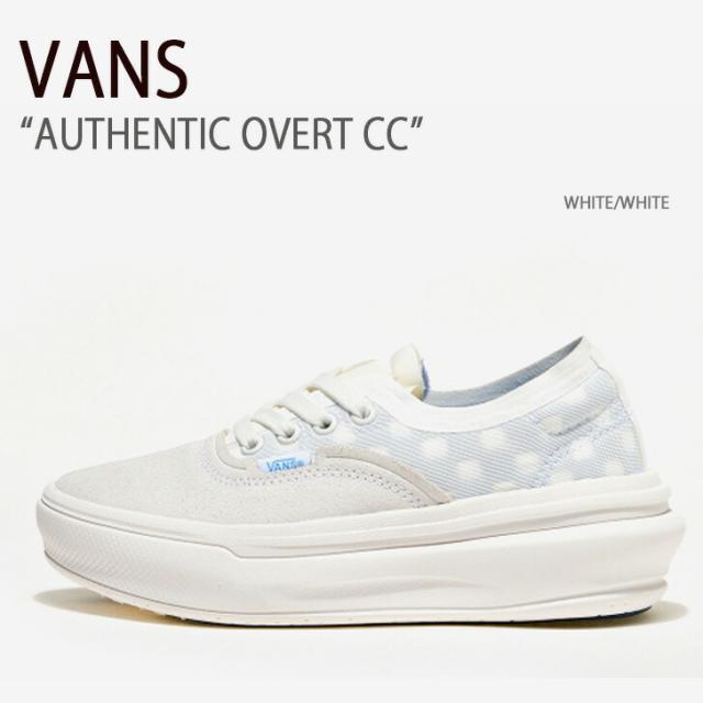 VANS バンズ スニーカー AUTHENTIC OVERT CC WHITE VN0007NVWWW オーセンティックオーバートCC メンズ レディース