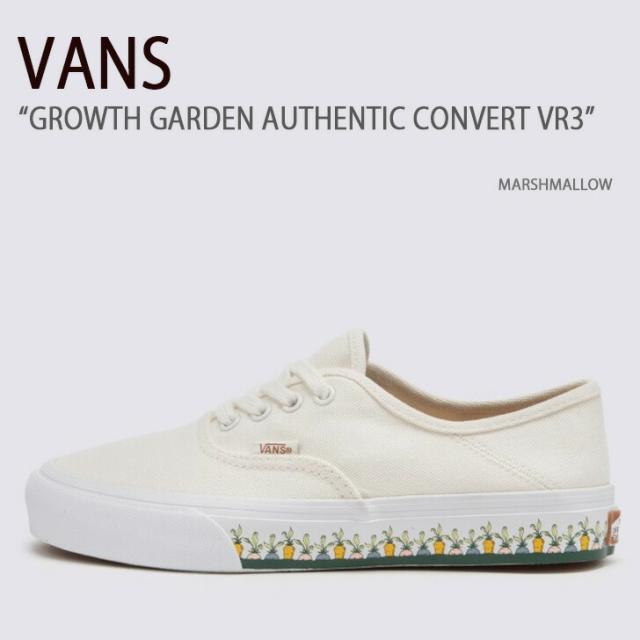 VANS バンズ スニーカー GROWTH GARDEN AUTHENTIC CONVERT VR3 MARSHMALLOW VN0009PWFS8 グロウガーデンオーセンティック