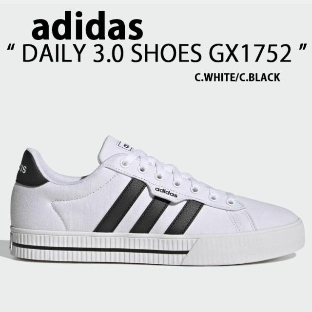 adidas アディダス スニーカー DAILY 3.0 SHOES WHITE BLACK GX1752 シューズ デイリー3.0 ホワイト ...
