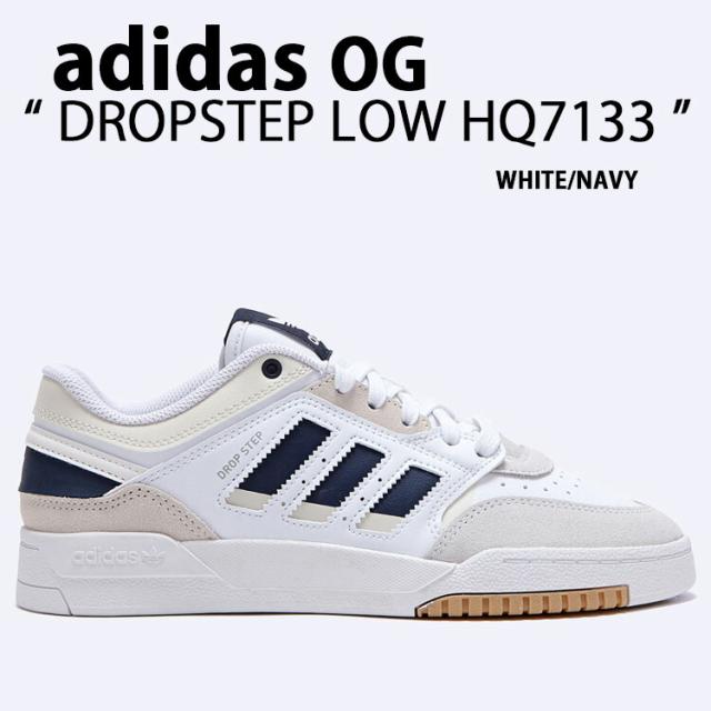 adidas Originals アディダス オリジナルス スニーカー DROP STEO LOW HQ7133 WHITE NAVY ドロップステップ ロー ホワイト ネイビー