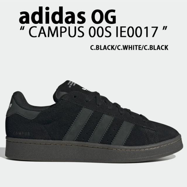 adidas Originals アディダス オリジナルス スニーカー CAMPUS 00S BLACK IE0017 キャンパス00S シューズ ブラック スウェード