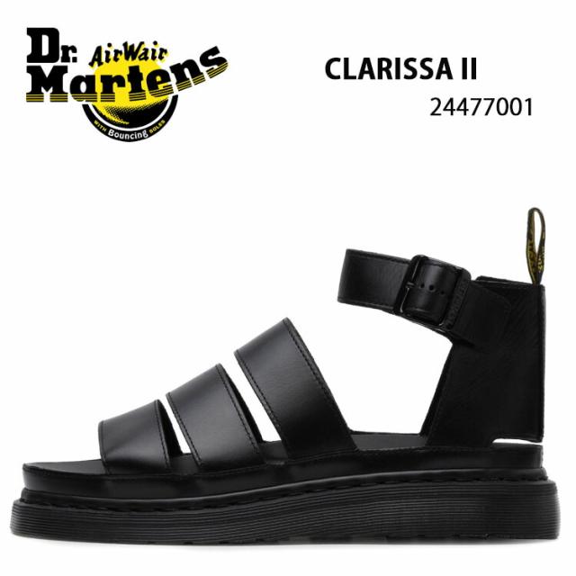 Dr.Martens ドクターマーチン サンダル ストラップサンダル CLARISSA II 24477001 BLACK クラリッサ 2 ブラック 黒色