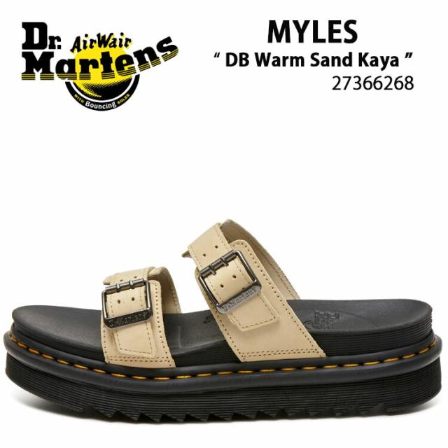 Dr.Martens ドクターマーチン サンダル ベルトサンダル Myles DB Warm Sand Kaya 27366268 ストラップサンダル サンド ベージュ サイズ調整 メンズ レディース 男性用 女性用 男女兼用