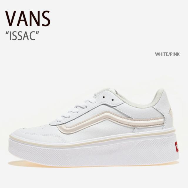 VANS バンズ スニーカー ISSAC WHITE PINK V3942 WHITE/PINK イサック ホワイト ピンク