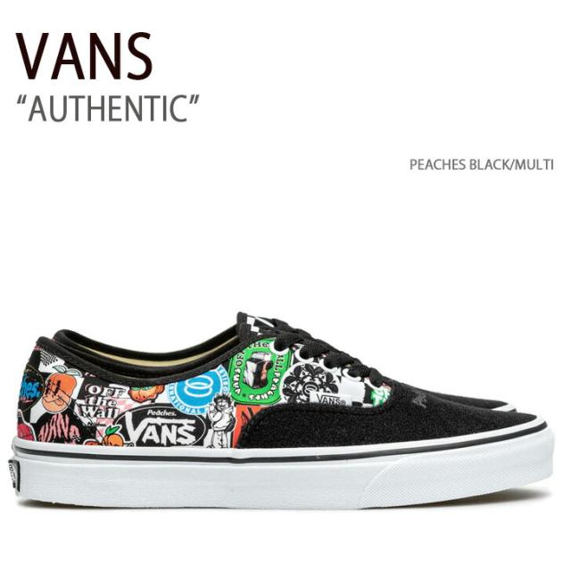 VANS バンズ スニーカー AUTHENTIC PEACHES BLACK MULTI VN000EE3BML オーセンティック