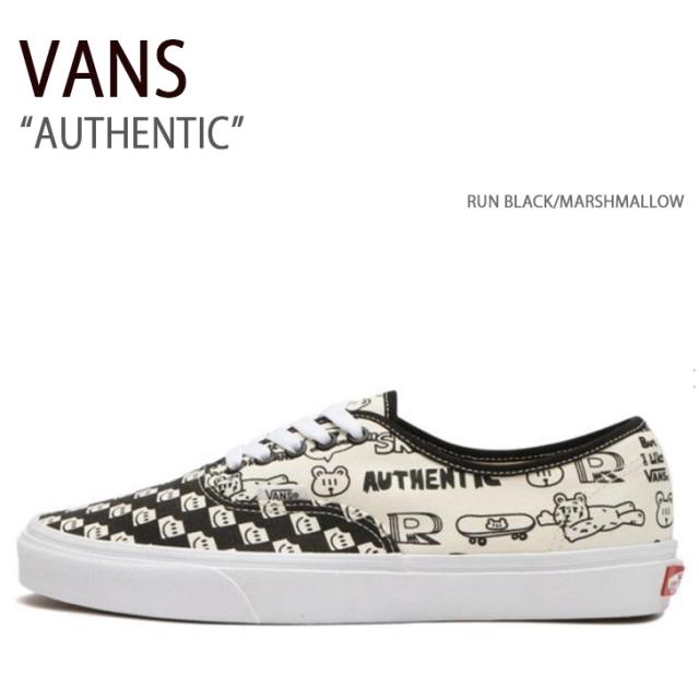 VANS バンズ スニーカー AUTHENTIC RUN BLACK MARSHMALLOW VN0A5KS9BPR オーセンティック メンズ レディース