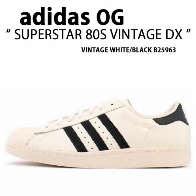 adidas originals アディダス スニーカー SUPERSTAR 80s VINTAGE DX WHITE BLACK B25963 スーパースター ビンテージ シューズ レザー 本革