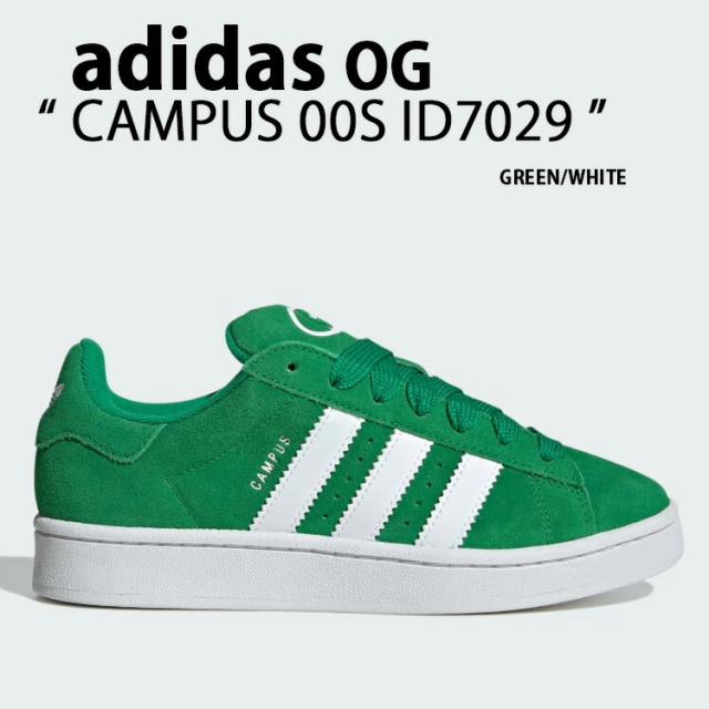 adidas Originals アディダス オリジナルス スニーカー CAMPUS 00S GREEN CLOUD WHITE ID7029 キャンパス00S