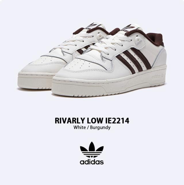 adidas originals アディダス スニーカー RIVALRY LOW WHITE BURGUNDY