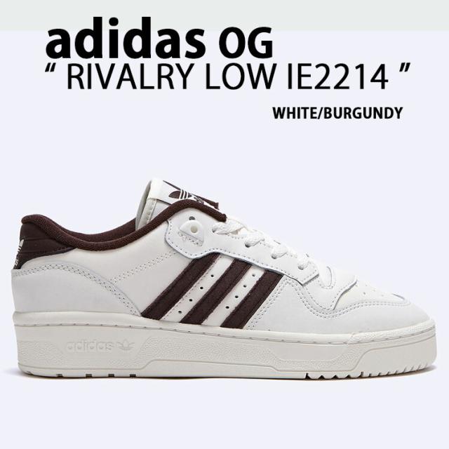 adidas originals アディダス スニーカー RIVALRY LOW WHITE BURGUNDY IE2214 シューズ ライバリー ロー ホワイト バーガンディ