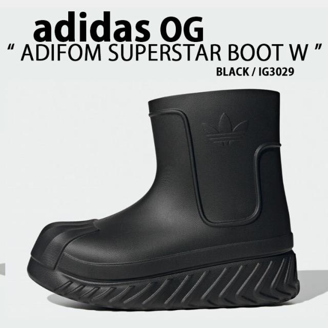 adidas originals アディダス レディース ブーツ ADIFOM SUPERSTAR BOOT W BLACK IG3029 ...