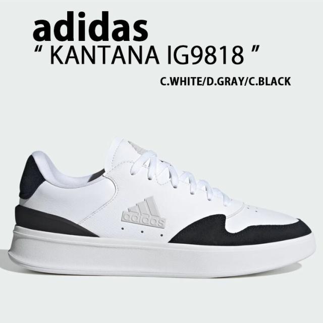 adidas アディダス スニーカー KANTANA WHITE GRAY BLACK IG9818 シューズ カンタナ デイリーシューズ テニスシューズ スウェード