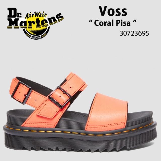 Dr.Martens ドクターマーチン サンダル ストラップサンダル Voss Coral Pisa 30723695 ベルトサンダル コーラル サイズ調整 レディース 女性用