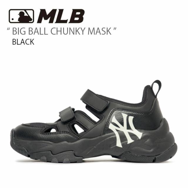 MLB エムエルビー サンダル MLB BIG BALL CHUNKY MASK BLACK スニーカーサンダル 厚底 ブラック メンズ レディース 3ASDCH133-50BKS