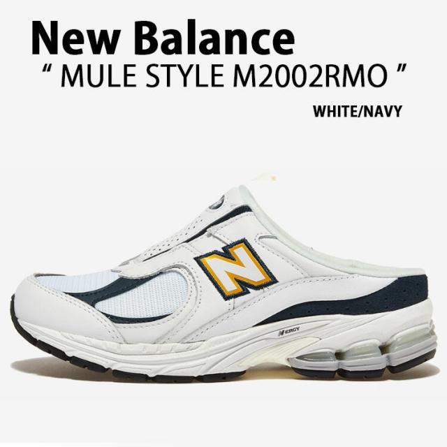 New Balance ニューバランス ミュール M2002RMO NEWBALANCE M2002R シューズ WHITE NAVY ミュールシューズ ホワイト ネイビー