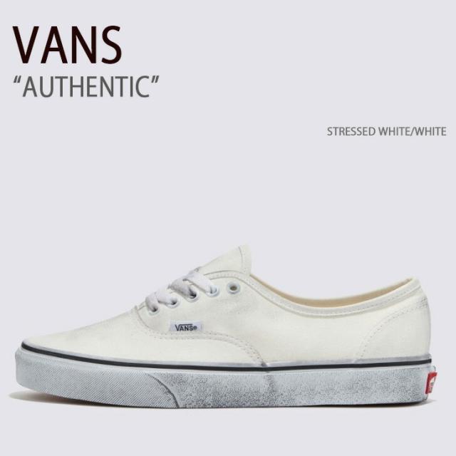 VANS バンズ スニーカー AUTHENTIC STRESSED WHITE WHITE VN000EE3WWW オーセンティック