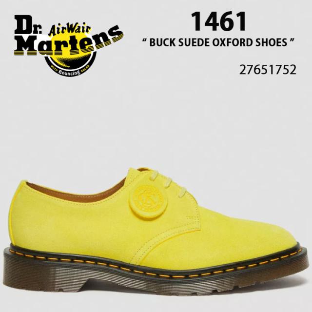 Dr.Martens ドクターマーチン レザーシューズ 1461 NUBUCK LEATHER OXFORD SHOES YELLOW BUCK SUEDE 27651752 3EYE イエロー