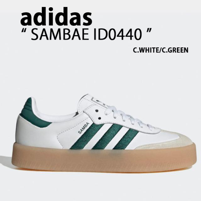 adidas アディダス スニーカー SAMBAE ID0440 サンベ CLOUD WHITE COLLEGIATE GREEN シューズ