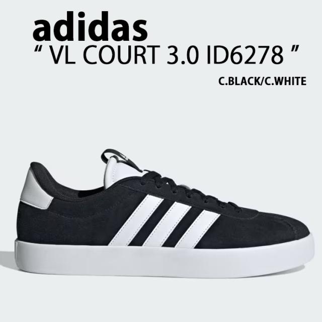 adidas アディダス スニーカー VL COURT 3.0 ID6278 VLコート3.0 CORE BLACK CLOUD WHITE シューズ