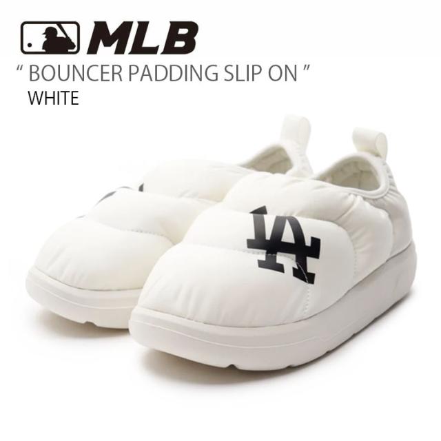 MLB エムエルビー スリッポン MLB BOUNCER PADDING SLIP ON WHITE バウンサー パディング スリップ オン ドジャース  大谷翔平 3AWBPSO36-07WHS