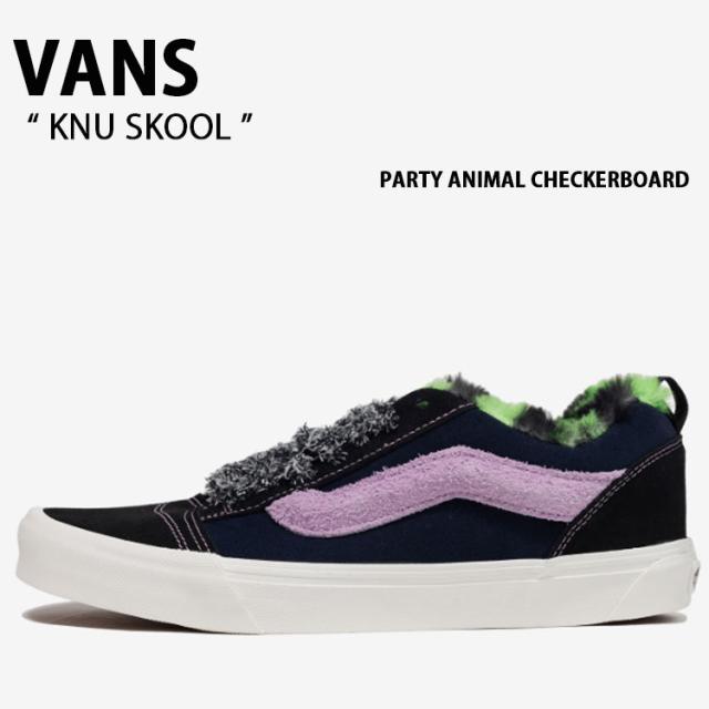 VANS バンズ スニーカー KNU SKOOL PARTY ANIMAL CHECKERBOARD VN0009QCCK ニュースクール パーティーアニマルチェッカーボード メンズ レディース