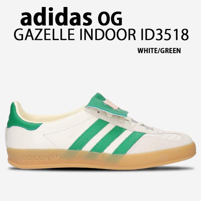 adidas originals アディダス スニーカー FOOT INDUSTRY GAZELLE INDOOR ID3518 ガゼル インドア WHITE GREEN シューズ レザースウェード